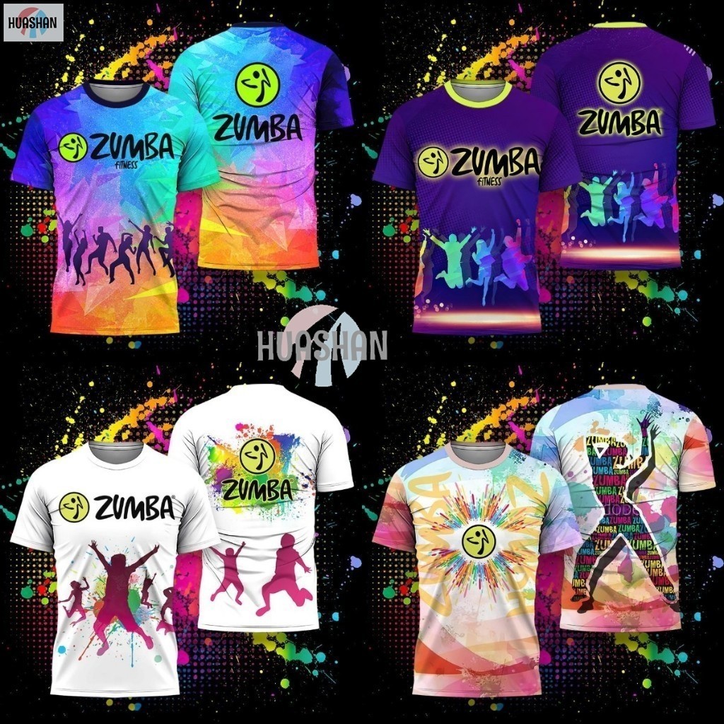 2025 Sublimation Zumba Shirt Love Zumba Zumbawear Breathable Uniform T ...