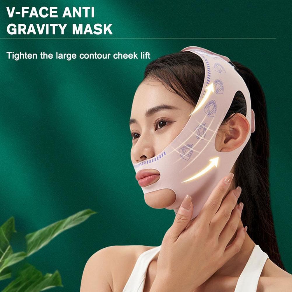 Breathable V Face Band Cheek Lift Up Face Thin Mask Reduce Double Chin ...