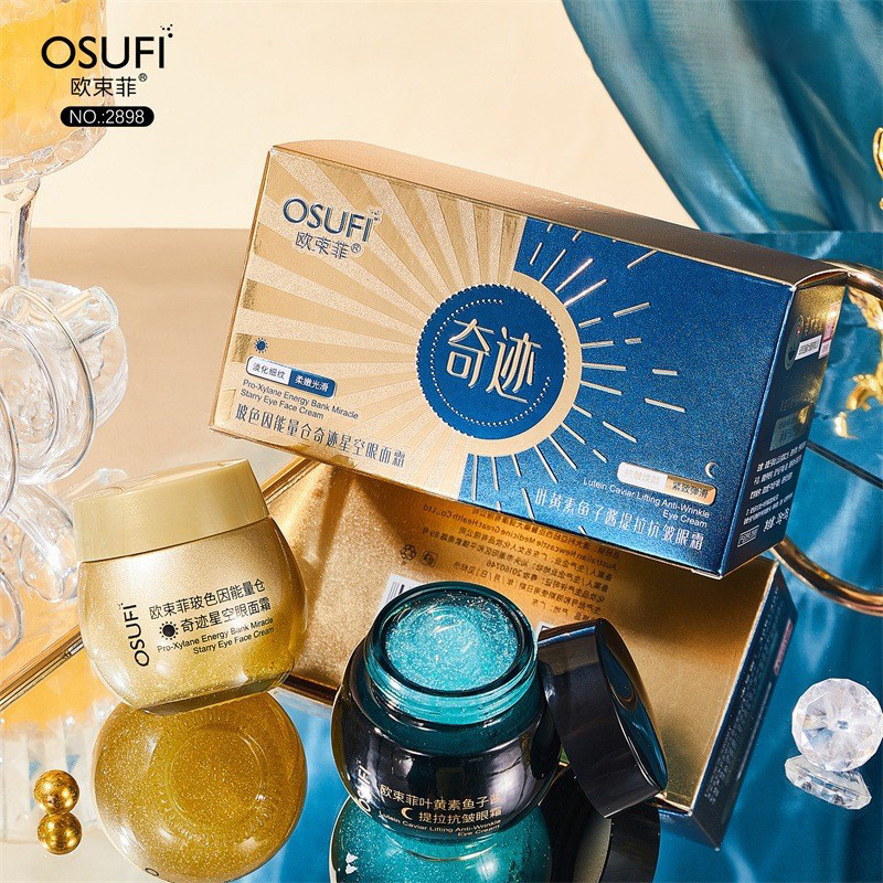 Penjagaan Kulit Cemerlang Ou Shufei Kaviar Anti-Kedut Krim Mata ...