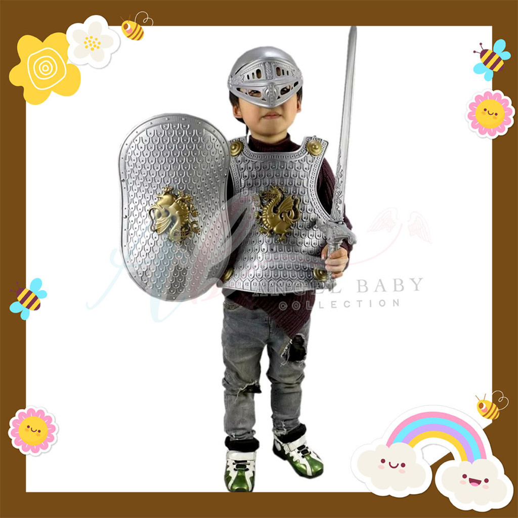 Angel Baby Kids Child Knight Warrior Gladiator Soldier Set Armor Shield ...