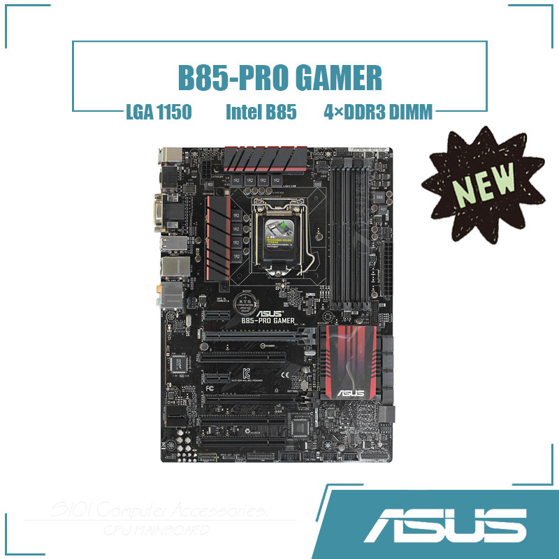 [NEW] ASUS B85-PRO GAMER Motherboard 4×DDR3 DIMM Intel B85 LGA1150 Desktop Mainboard | Shopee ...