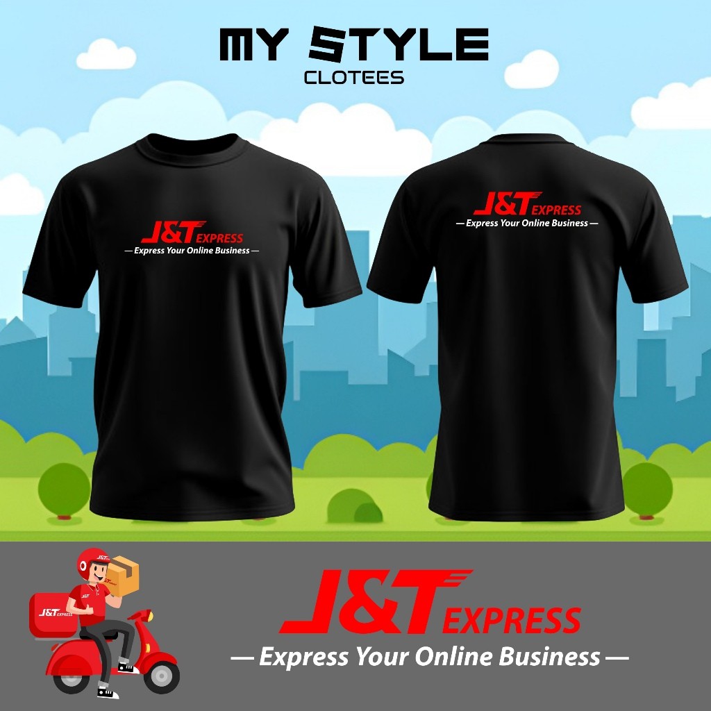 Baju J&T Express Rider Tshirt | Cotton T-shirt Unisex Premium Delivery ...