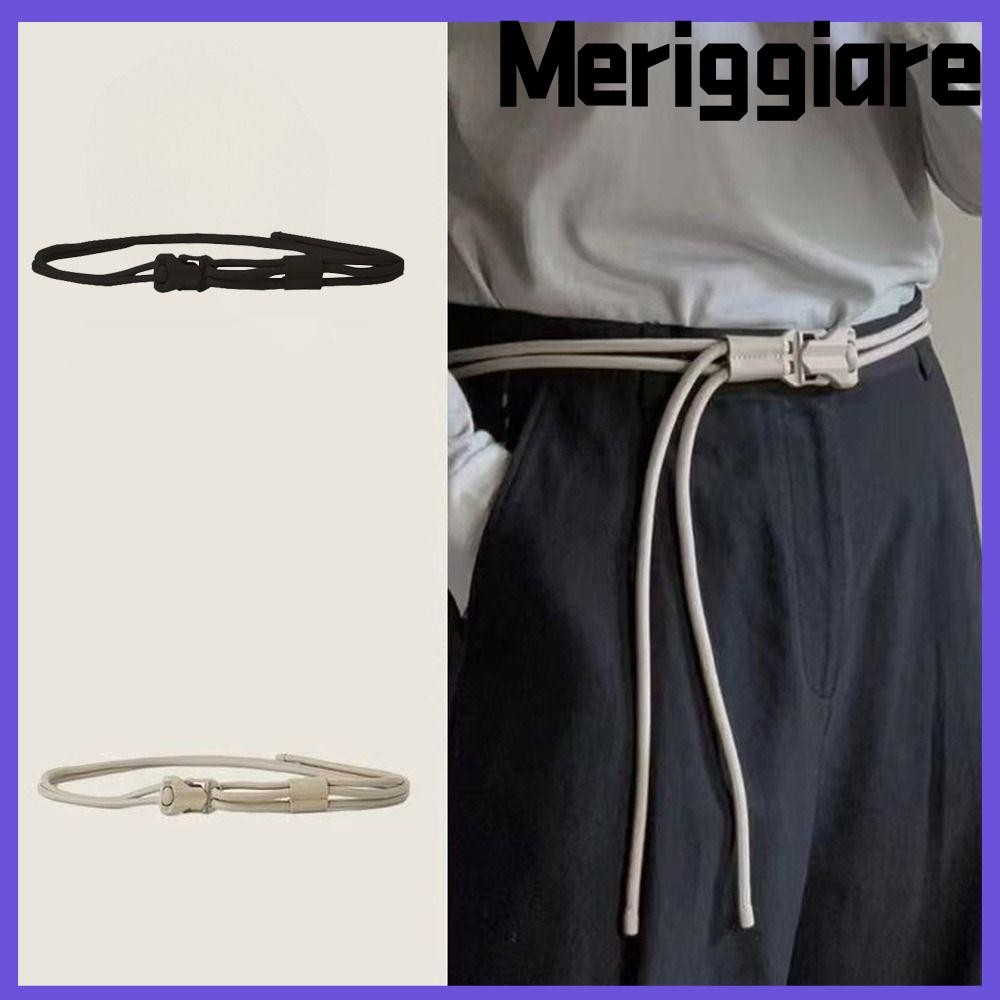 MERIGGIARE Snap Buckle Double Rope Belt, Luxury Design Quick Release ...