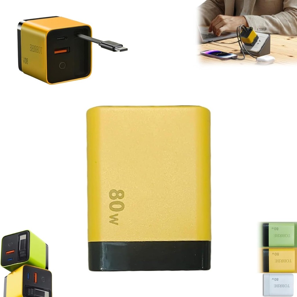 3 in 1 Charger, Scalable 80w Max Fast Charger Module with Type C Cable ...