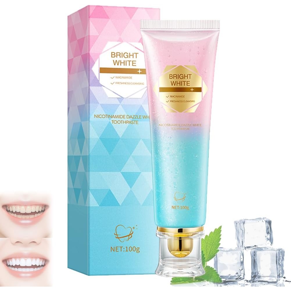Mlthcig 2025 New Radiant Whitening Toothpaste, Niacinamide Intensive Whitening Toothpaste, Stain ...
