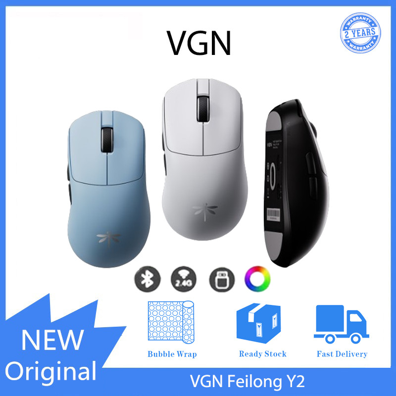 VGN Feilong Y2 Dual 8K Tri-Mode Wireless Bluetooth Ultra-Lightweight ...