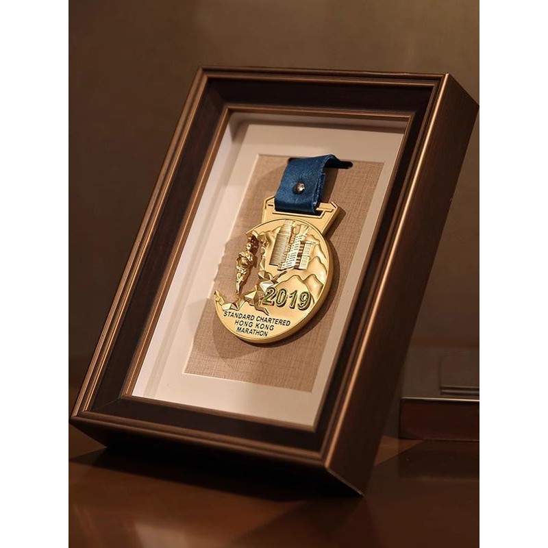 Marathon Medal Display Stand keep Badge Medal Honor Medal Photo Frame ...