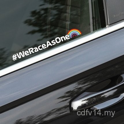 Unique Creative Rainbow F1 Safety Window Rear Wing Car Interior ...