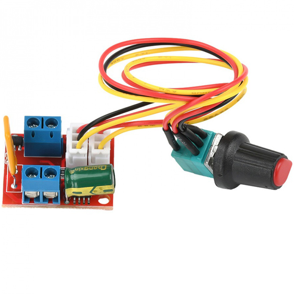 Mini DC Motor PWM Speed Regulator 4.5-35V Motor Speed Control Switch ...