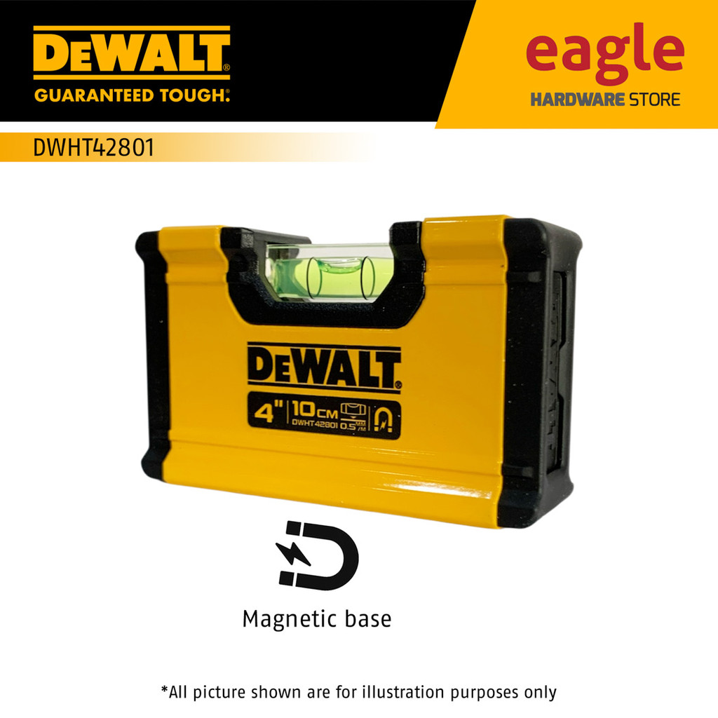 Dewalt DWHT42801 100mm ( 4" ) Magnetic Pocket Level | Shopee Malaysia