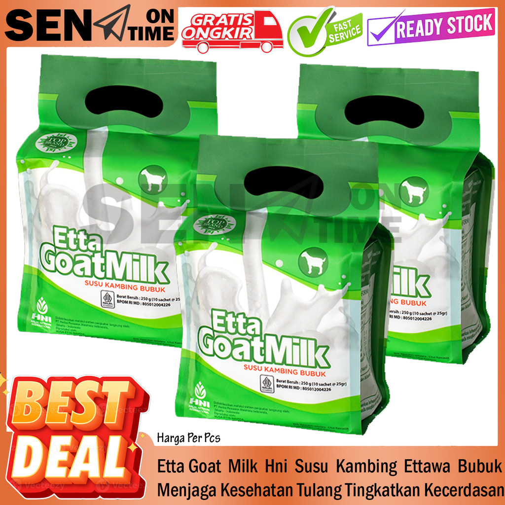 Etta Goat Milk HNI HPAI Ettawa Goat Milk Powder Balanced Nutrition Body ...