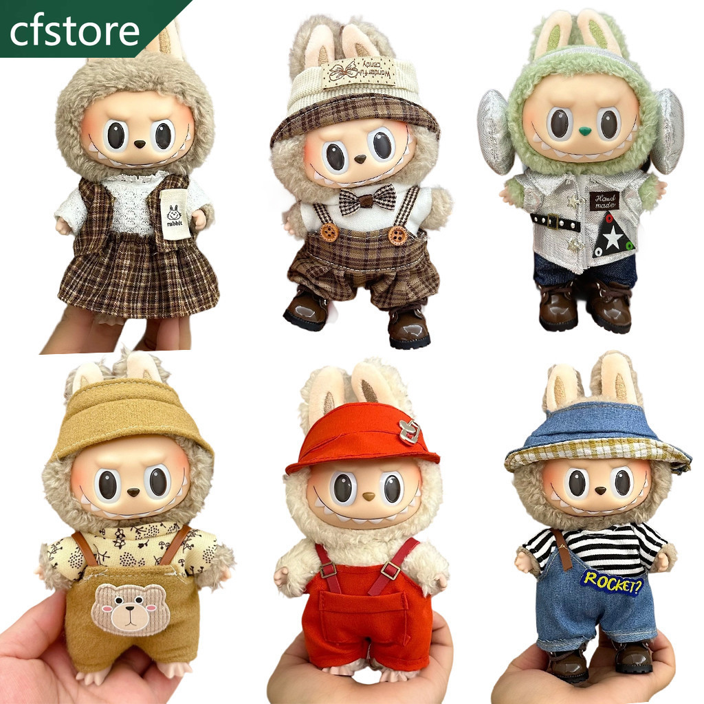 CF (No dolls) For 17 cm labubu V1/V2/V3 baby clothes 17cm labubu ...