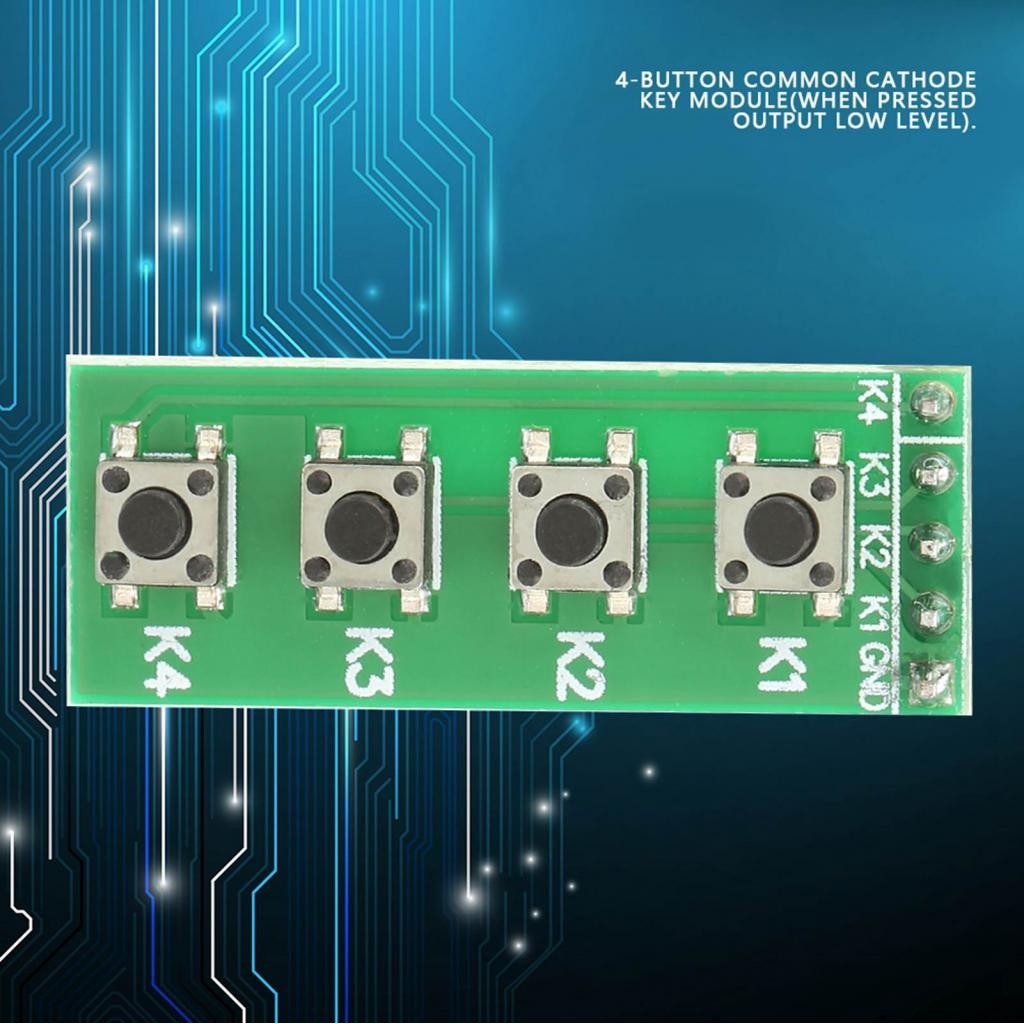4 Key Push Button Switch High Quality Common Cathode Module for ...