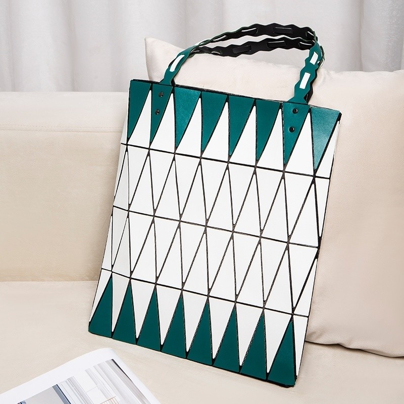 Beg Tote Blok Warna Rumah Jepun Beg Berkuil Gaya Baharu Beg Wanita ...