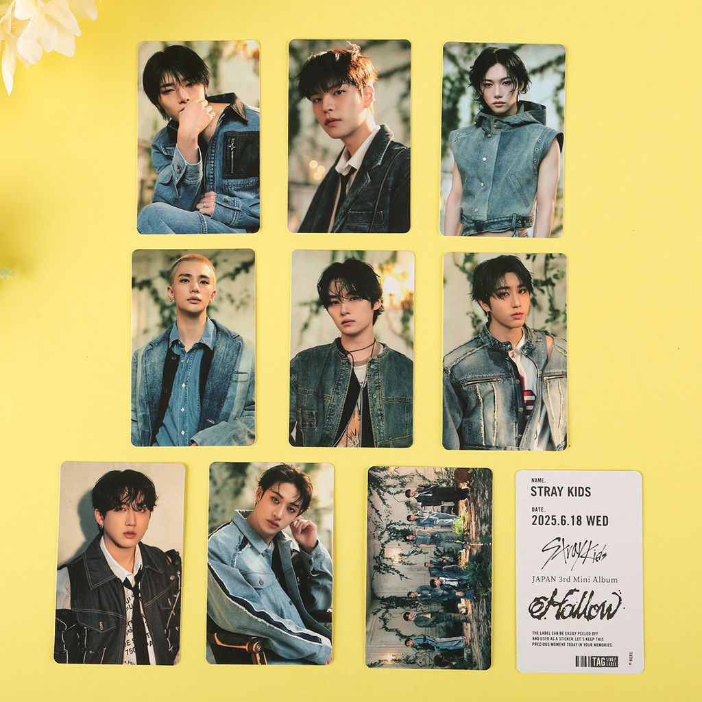 8-9pcs STRAY KIDS HOLLOW HOP Lomo Cards 5TH FANMEETING HIP ATE ...
