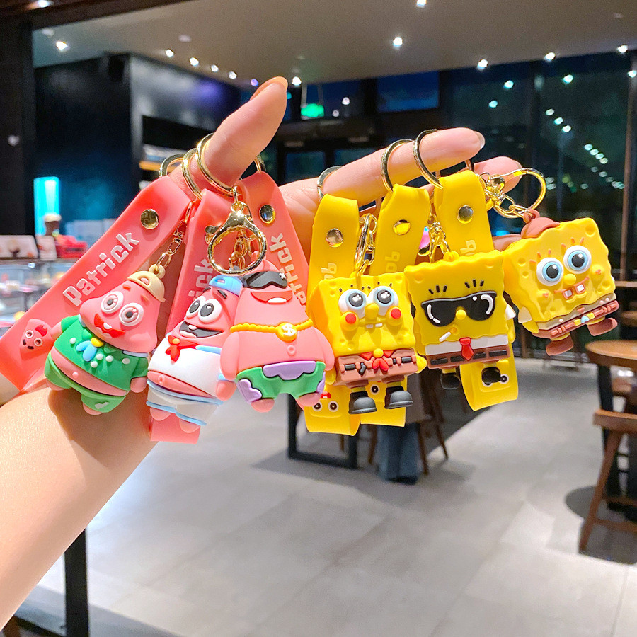GANTUNGAN Spongebob Keychain Spongebob Patrick Keychain Cute Bag Keychain | Shopee Malaysia