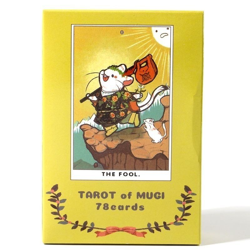 现货Spot quick delivery英文版 可爱老鼠塔罗牌小鼠卡牌 tarot of MUGI纸牌桌游卡牌English version ...