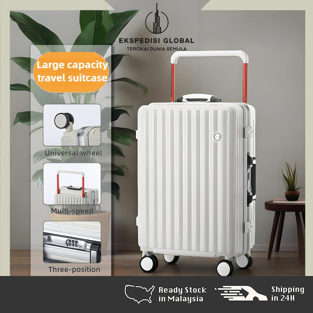 Wide Handle Luggage Zipperless Aluminium Frame TSA Lock Carry on ...