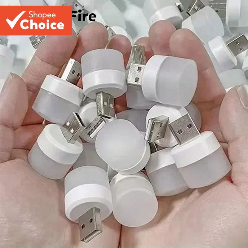 XIWANGFIRE Mini LED Night Light Warm White LED Bulb USB Plug Portable Reading Ball Light 5V 1W ...