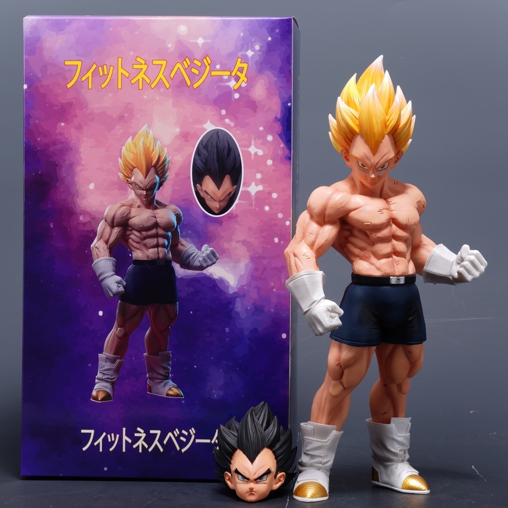 Anime Dragon Ball Saiyan Double-Head Gravity Vegeta GK Standing Pose ...