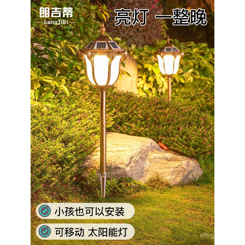 Lampu Taman Suria Luaran Lampu Rumput Kalis Air Hiasan Taman Landskap ...