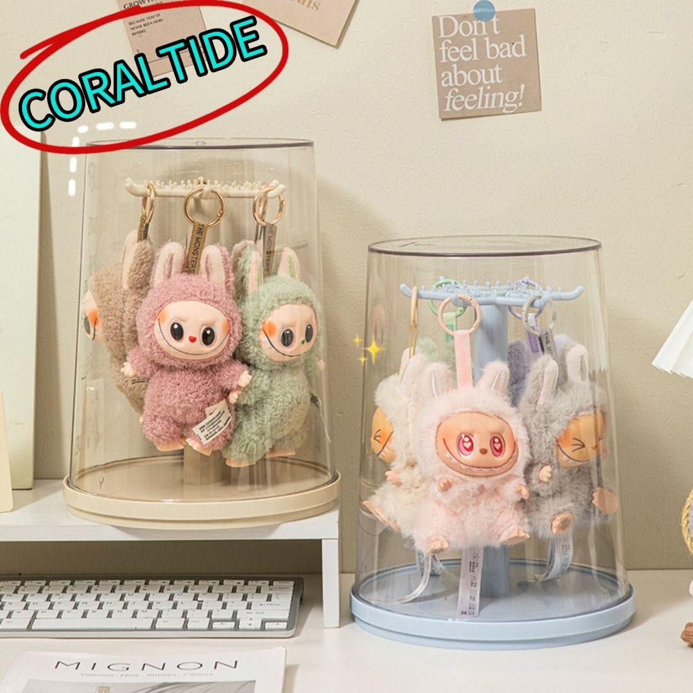 360° Rotating Labubu Display Case - Dustproof Blind Box Showcase,Fit ...