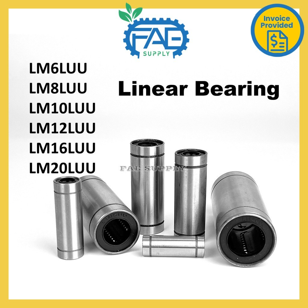 Linear Bearing LM6LUU LM8LUU LM10LUU LM12LUU LM16LUU LM20LUU 1pcs ...
