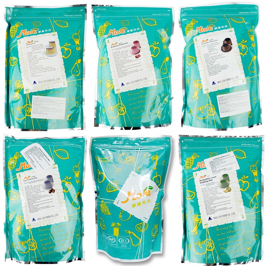 Taiwanese Jelly Pudding Flan Powder Maulin mole Retail Bag 50G | Shopee ...