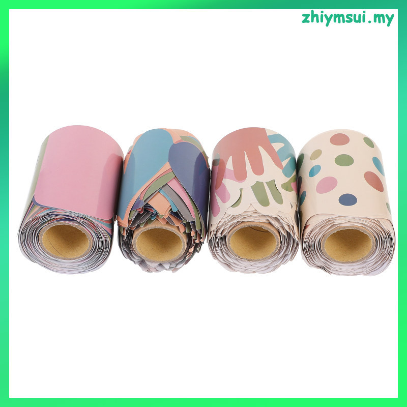 Waterproof Bulletin Board Border Sticker 4 Rolls Borders Stickers ...