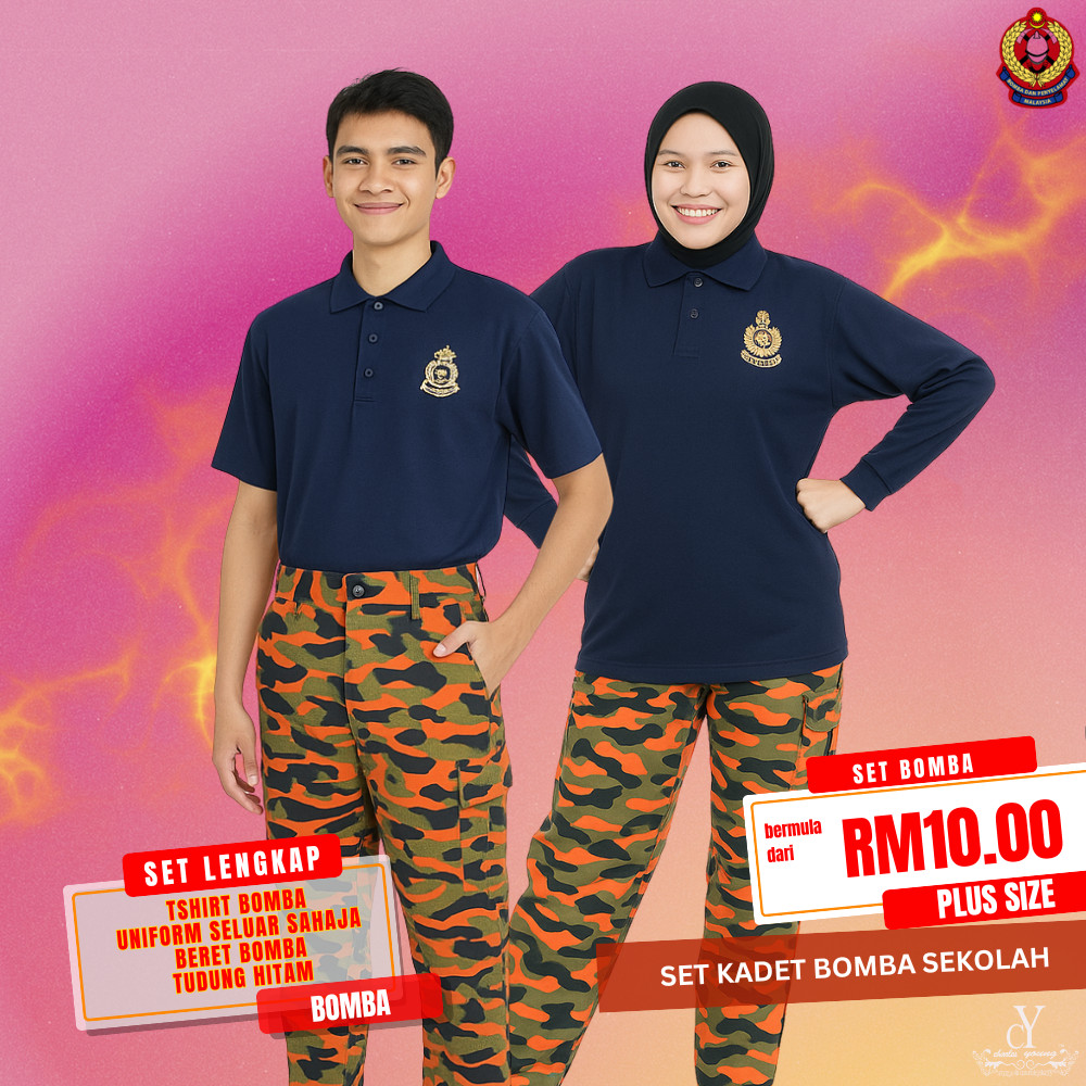 Uniform Kadet Bomba Sekolah/Aksesori Kadet Bomba | Shopee Malaysia
