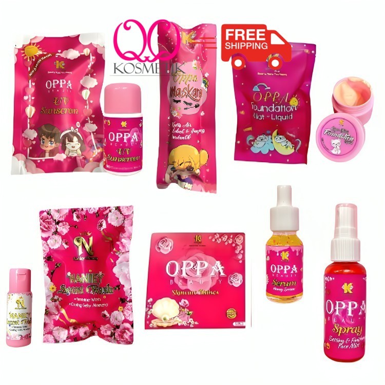 OPPA #M Beauty Skincare makeup Glowing Foundation UV Sunscreen Full ...