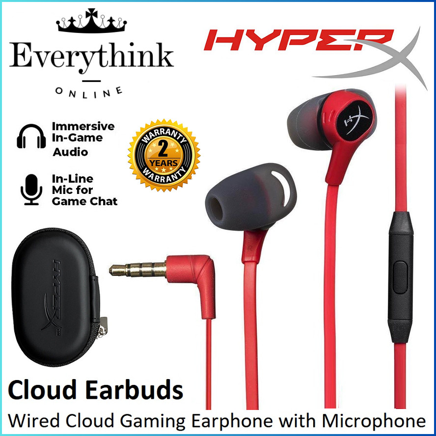 HYPER-X HYPERX WIRED CLOUD EARBUDS / WIRELESS CLOUD MIX BUDS / WIRED ...
