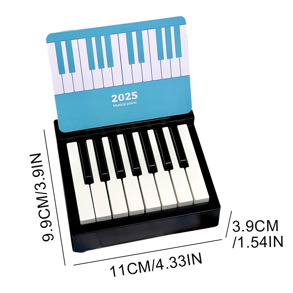 Playable Piano Calendar 2025 Music Sheets with 27 Music Calendar Cards ...