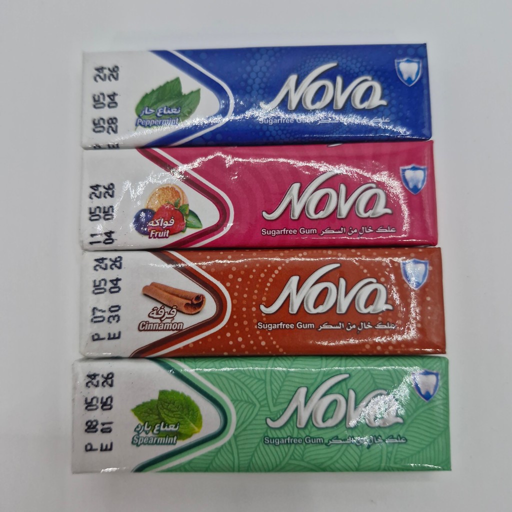 Nova Chewing Gum packet (5 sticks finger x 2) (Gula-gula getah bebas ...