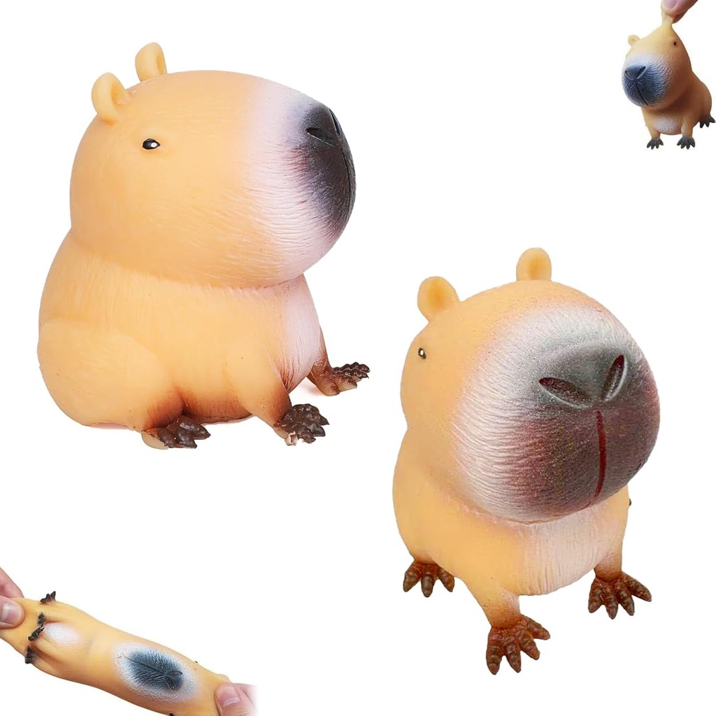 Capybara Squishy, 2 Pcs Capybara Squeeze Toys, Squeeze Stress Relief ...