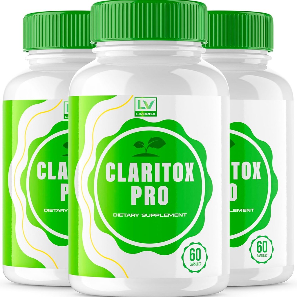 (3 Pack) Claritox Pro, Claritox Pro Support Supplement Pills, Claritox ...
