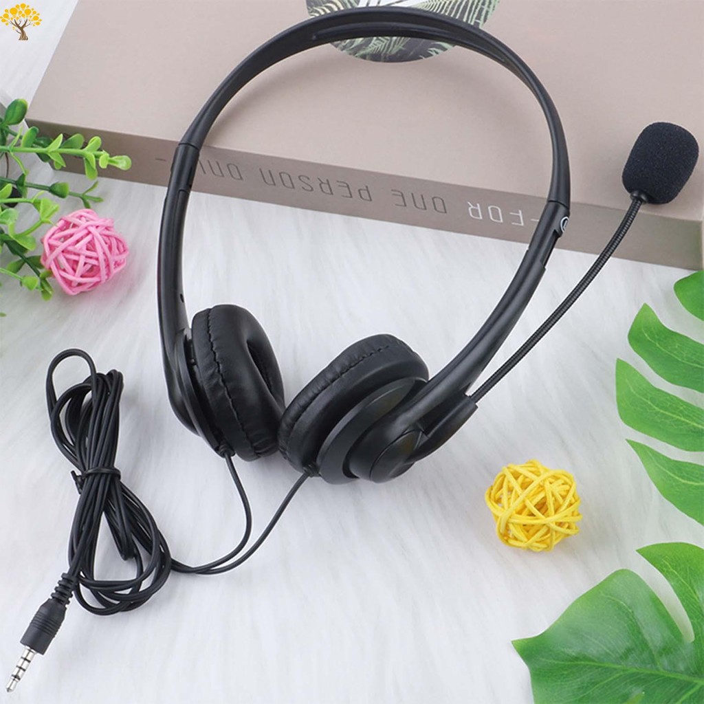 Wired Earphone Headset with Mic Plug and Play Design Multi-Platform ...
