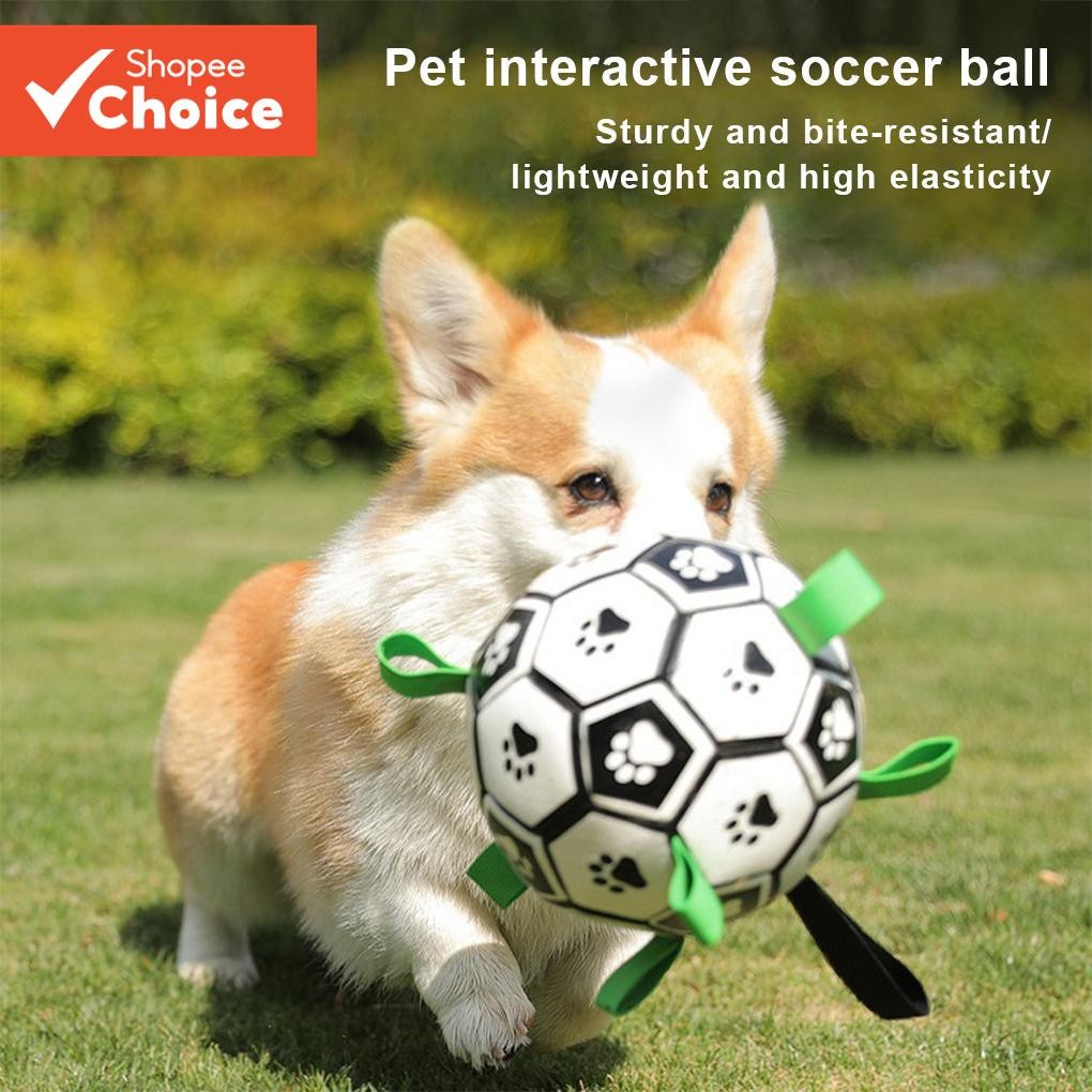 Dog Balls With Straps For Interactive Play – Durable Easy To Clean Dog ...