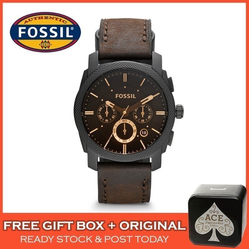 [100% ORIGINAL] FossiI FS4656 Machine Mid-Size Chronograph Brown ...