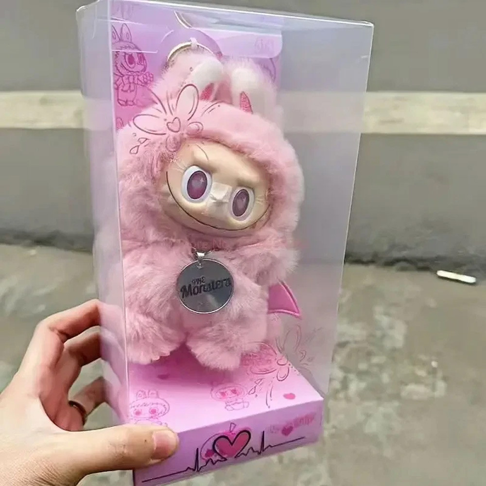 Labubu Zimomo Pink Cute Doll Vinyl Face Plush Toy Pendant | Shopee Malaysia