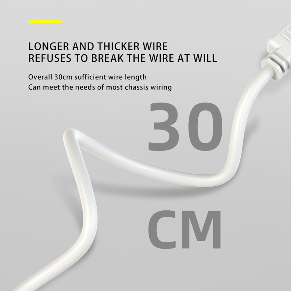 ARGB Splitter Hub 5V 3PIN Connector 1 To 2/3/4 Motherboard Extension Cable Synchronization ...