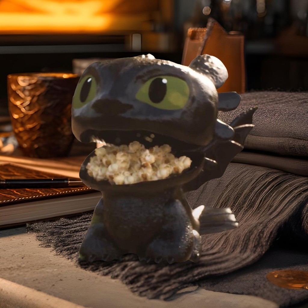 How to Train Your Dragon Popcorn Bucket Cute Toothless Popcorn Bowls ...