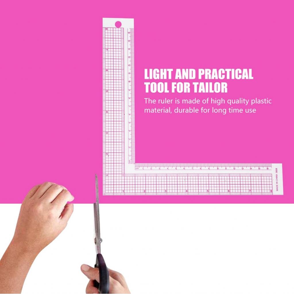 forest-my L Shape Linear Sewing Sided Ruler Professional Drawing Tool ...