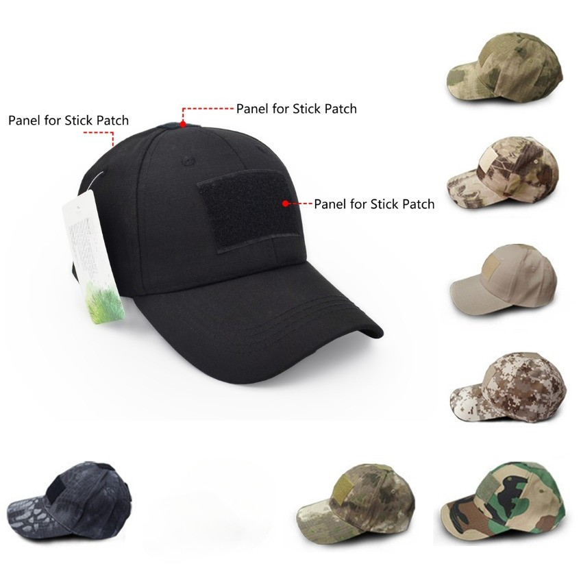 Military Tactical Operator Cap Outdoor Army Hat with Panels for Stick ...