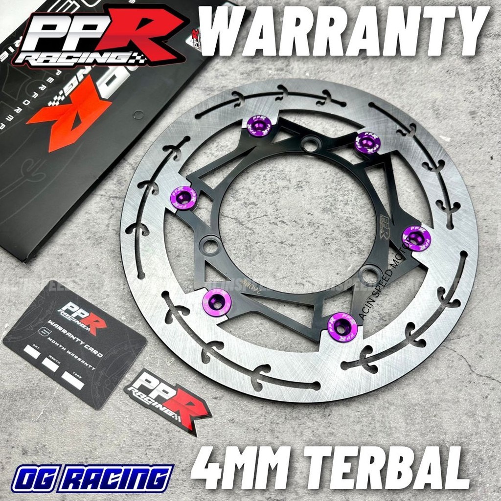 “6 Bulan Warranty” PPR RACING R3 FLOATING DISC Brake 245mm 267mm 260mm ...