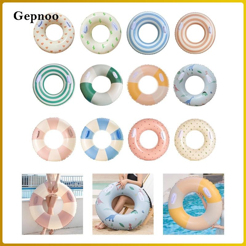 Gepnoo Float Rings Inflatable Pool Float for Women with Handles ...