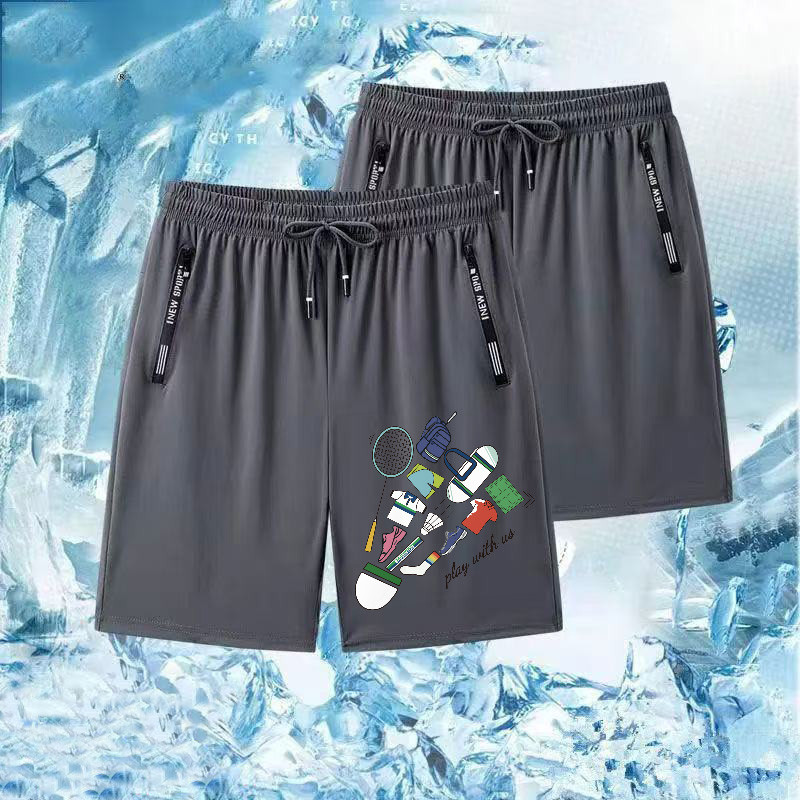 Running five minute shorts, summer thin, quick drying, breathable ice ...