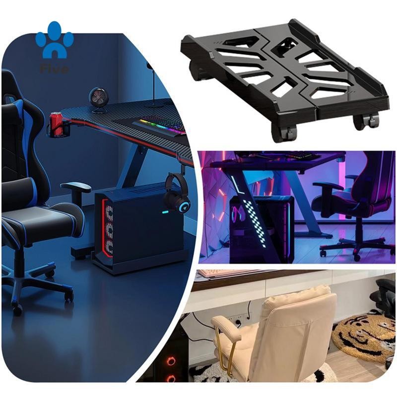 Computer Tower Stand Adjustable Mobile CPU Stand CPU Holder PC Tower ...
