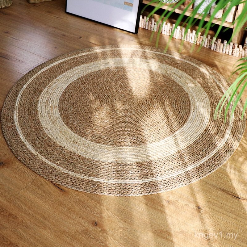Tikar Lantai Anyaman Rotan Nordic, Permaidani Anyaman Cattail, Tikar ...