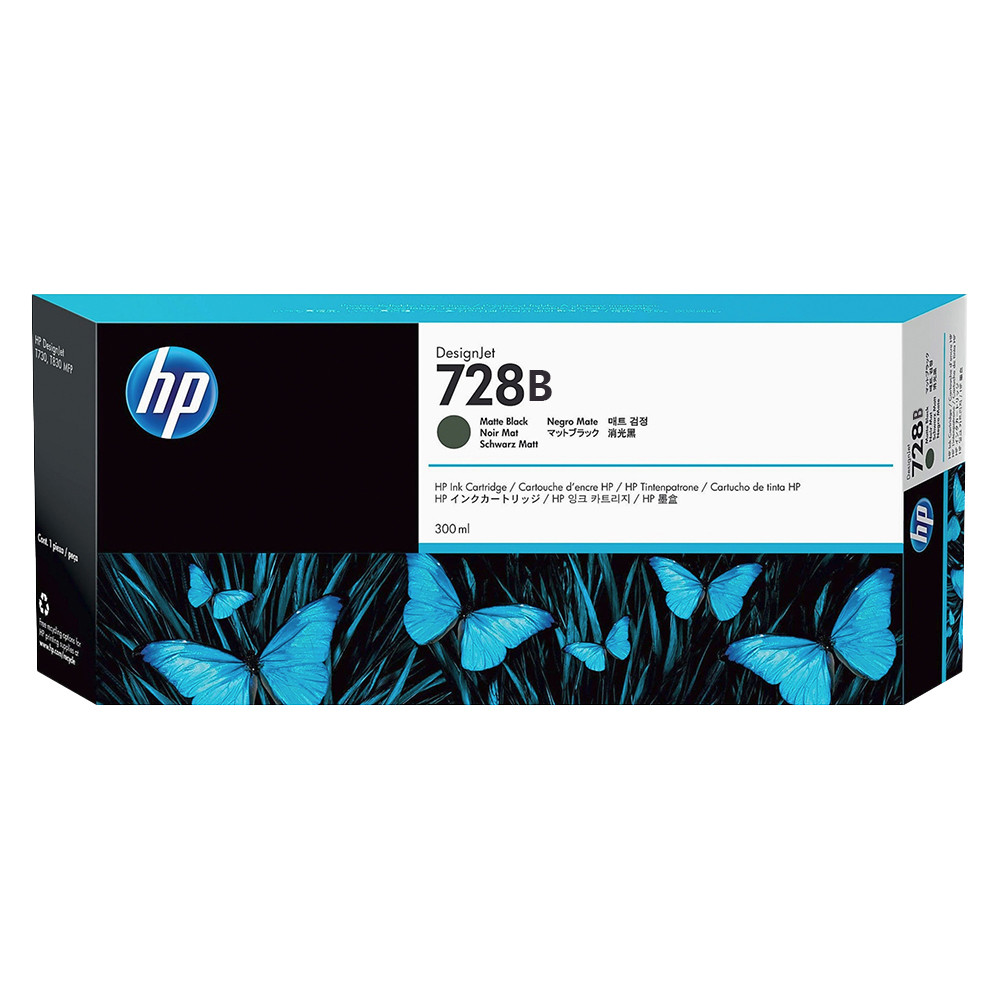 HP 728 300-ml Matte Black DesignJet Ink Cartridge (3WX30A) | Shopee ...